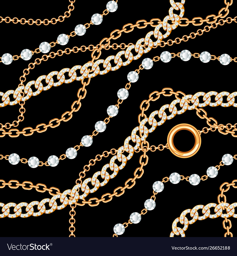 Seamless pattern background with gemstones Vector Image