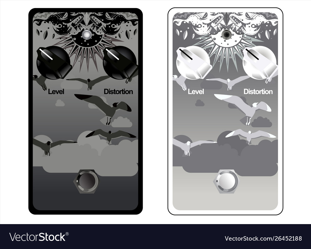 Stomp box design Royalty Free Vector Image - VectorStock