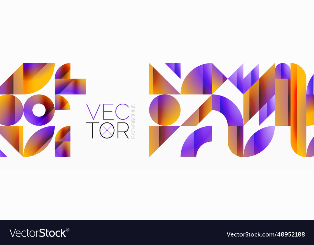 Triangle and circle minimalist composition simple Vector Image