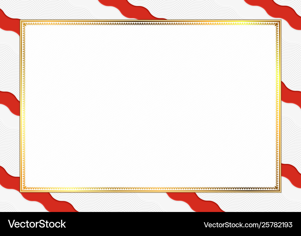 Border made with switzerland national colors Vector Image