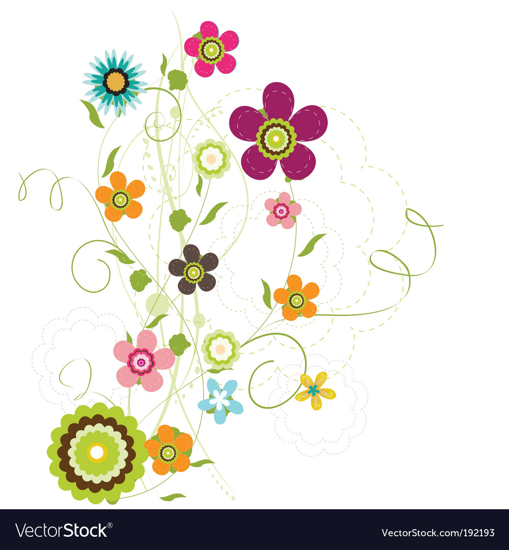 Floral design elements Royalty Free Vector Image
