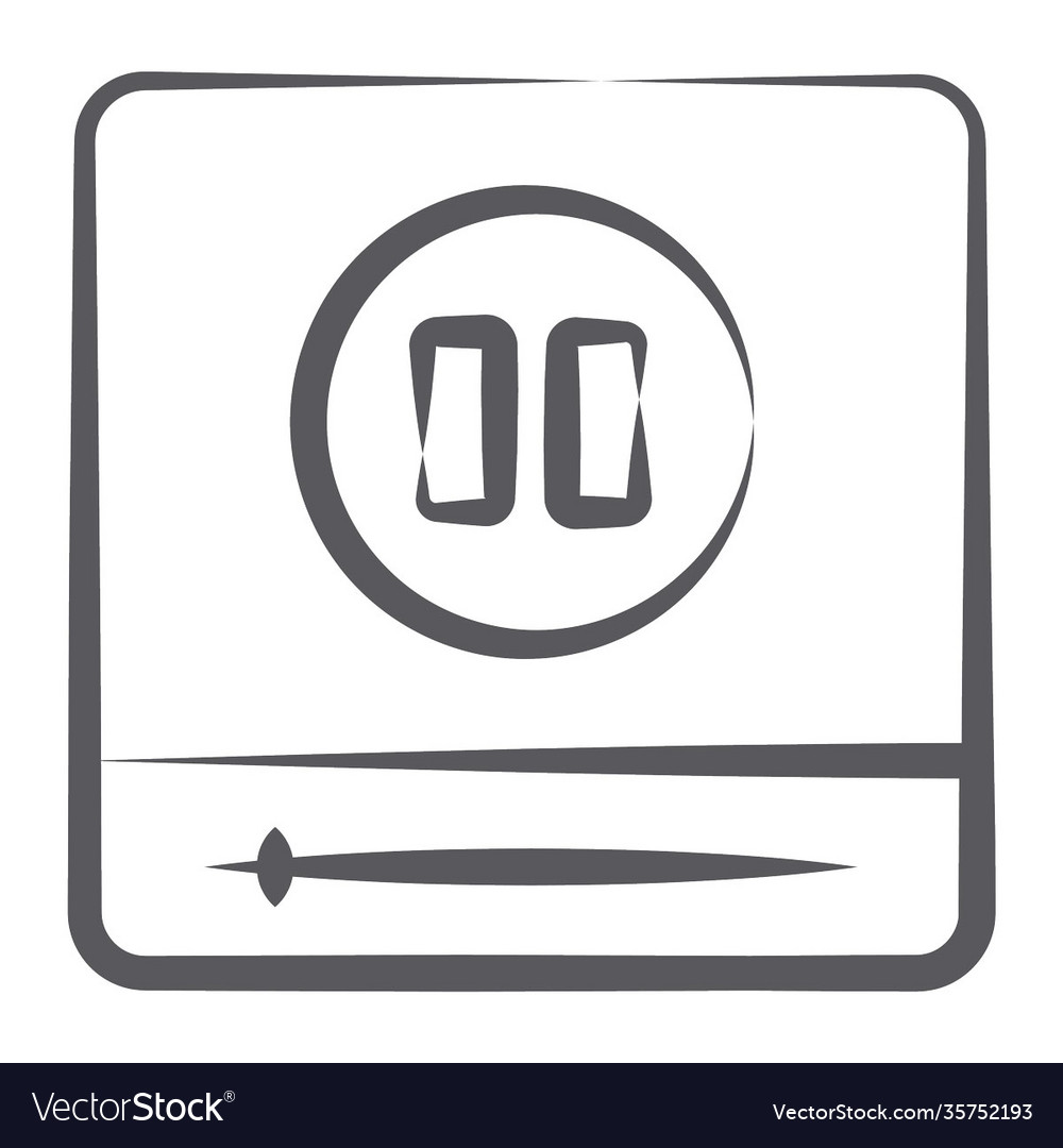 Pause video Royalty Free Vector Image - VectorStock