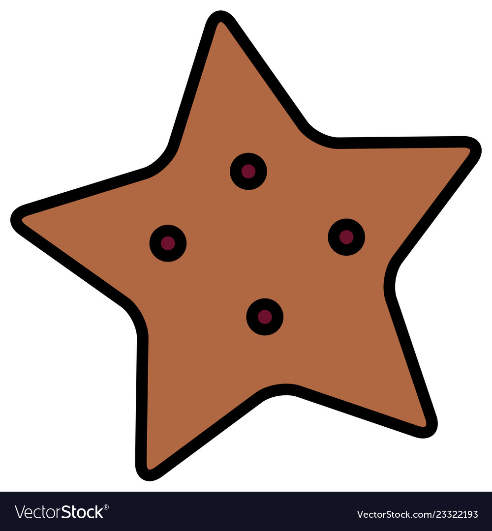 Star cookie design Royalty Free Vector Image - VectorStock