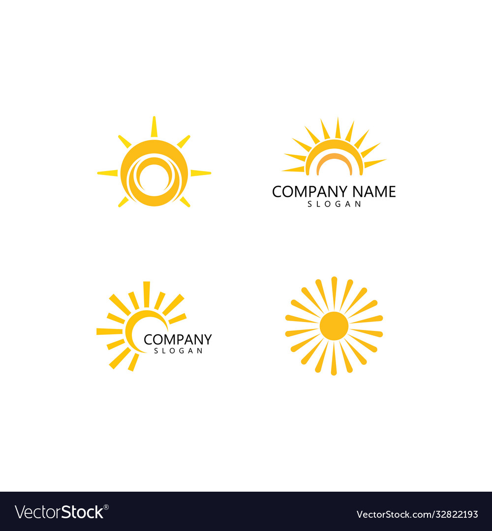 Sun logo Royalty Free Vector Image - VectorStock