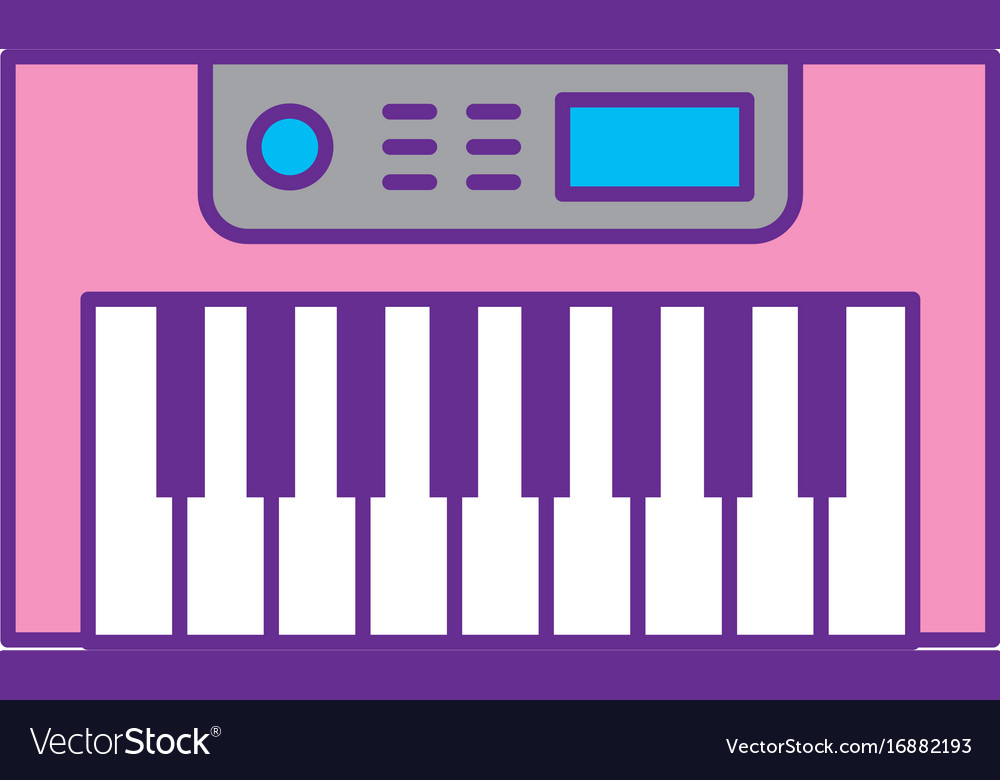 Synth console isolated icon Royalty Free Vector Image
