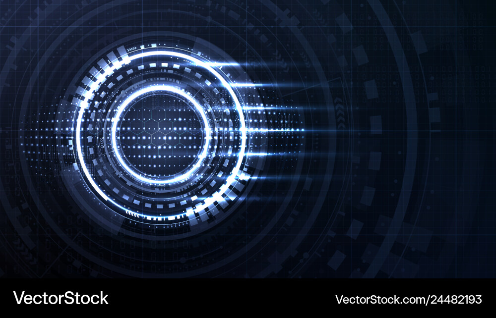 Technological interface future system Royalty Free Vector