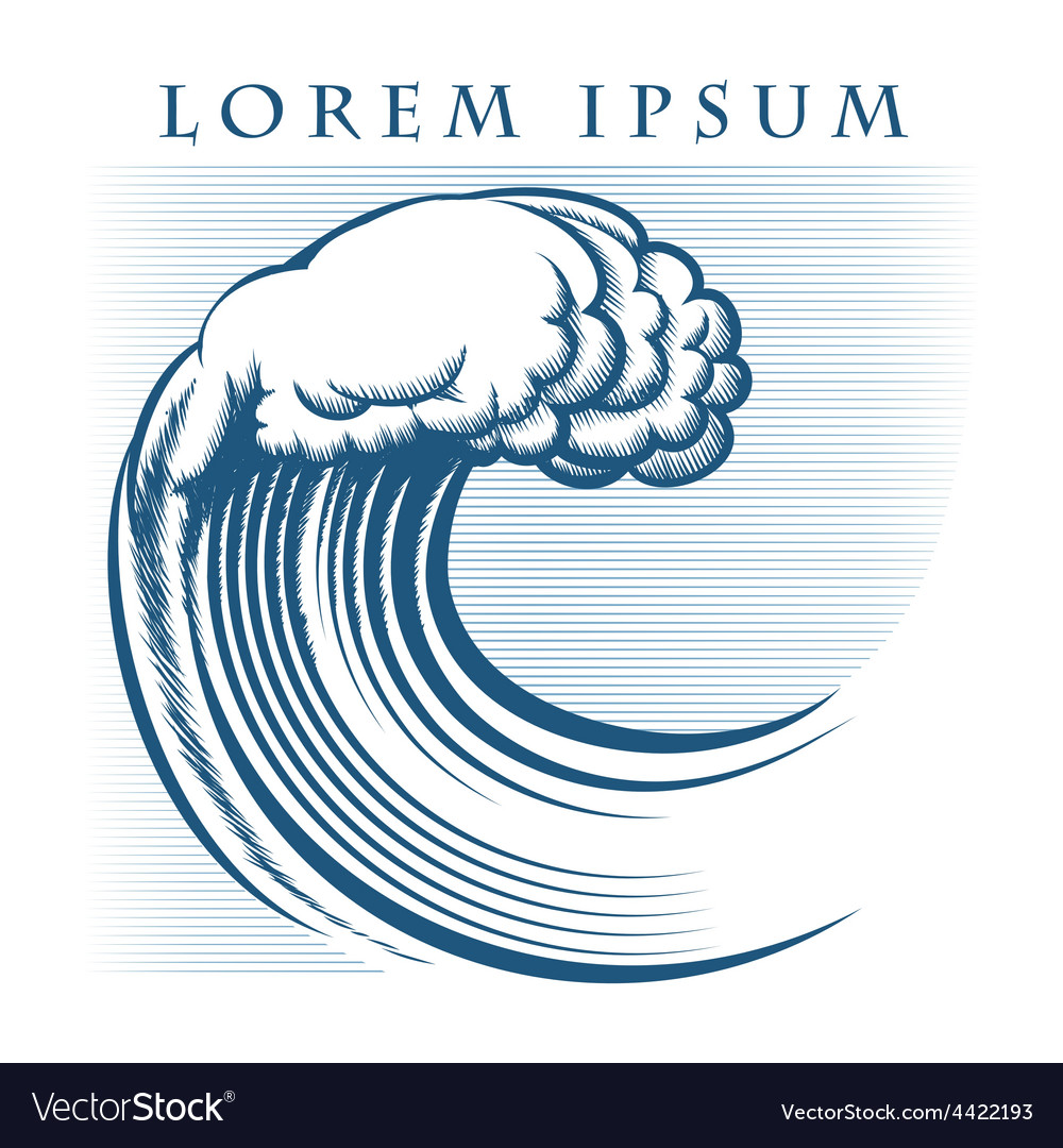 Wave logo Royalty Free Vector Image - VectorStock