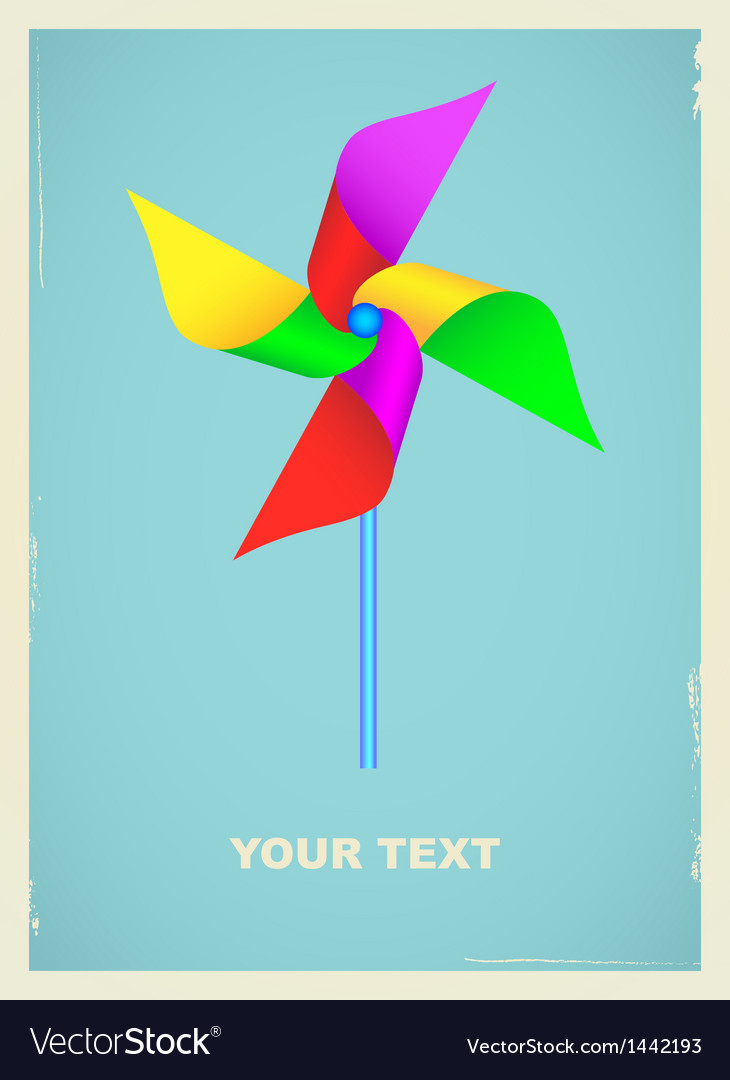 Windmill background Royalty Free Vector Image - VectorStock