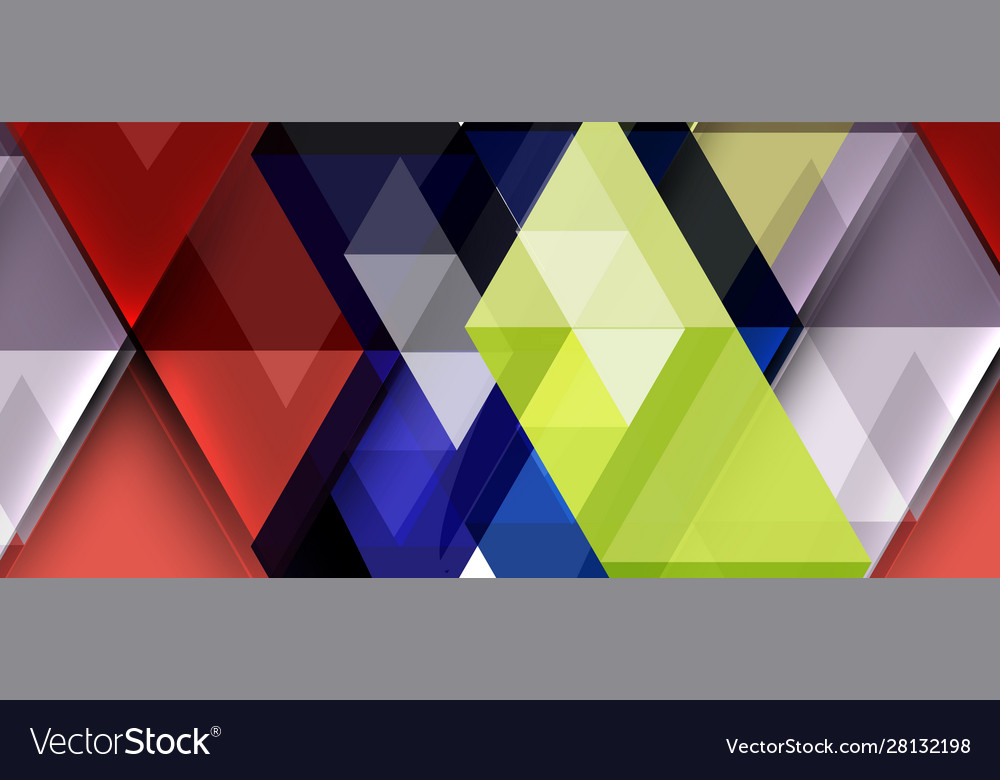 Abstract concept triangle graphic element Vector Image