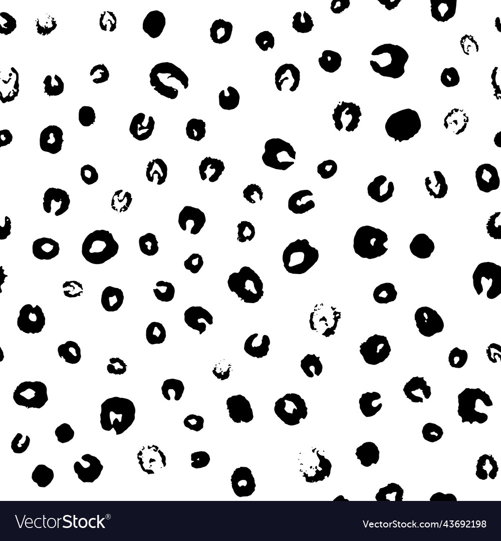 Abstract ink prints seamless pattern Royalty Free Vector