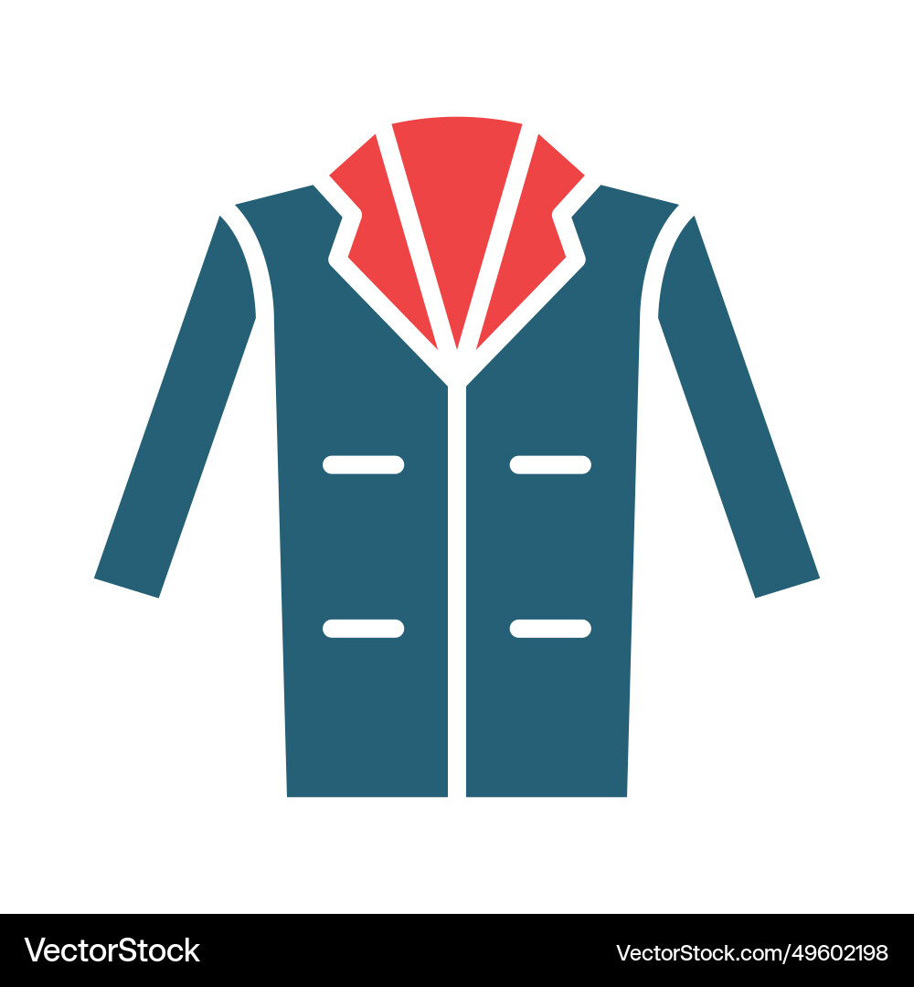 Coat glyph two color icons for personal Royalty Free Vector