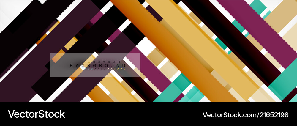 Color stripes and lines geometric abstract Vector Image