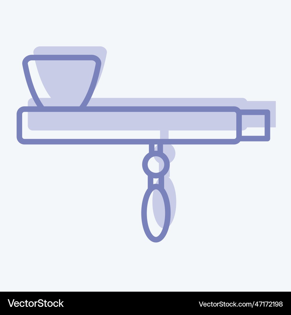 Icon pipe related to american indigenous symbol Vector Image