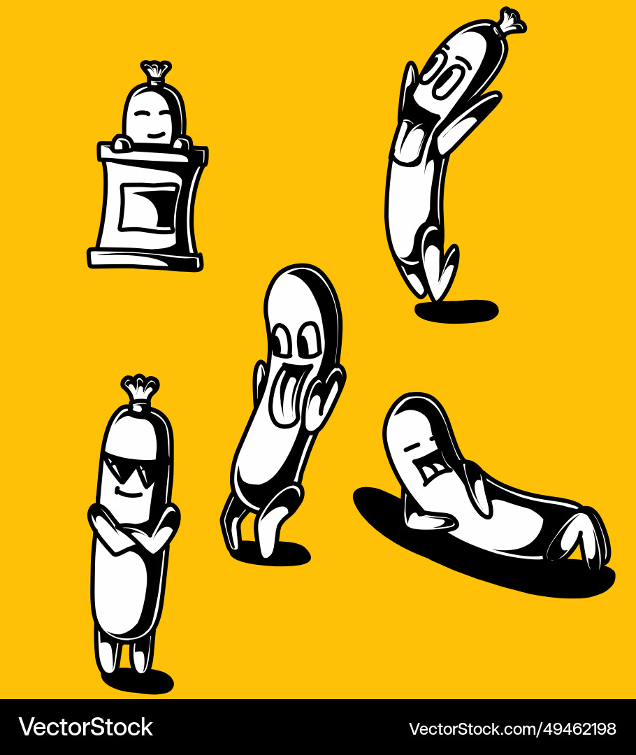 Sausage Royalty Free Vector Image - VectorStock