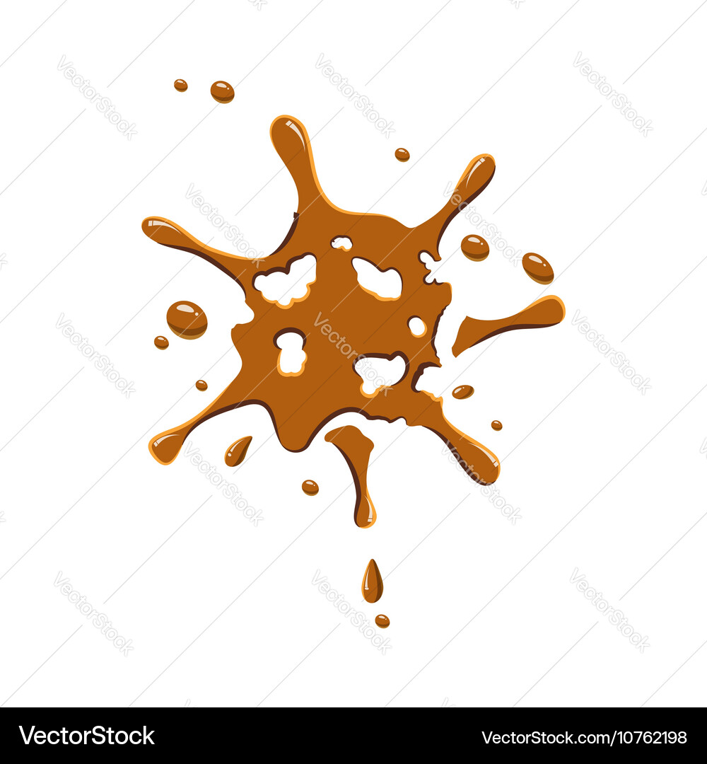 Small spot of caramel icon Royalty Free Vector Image