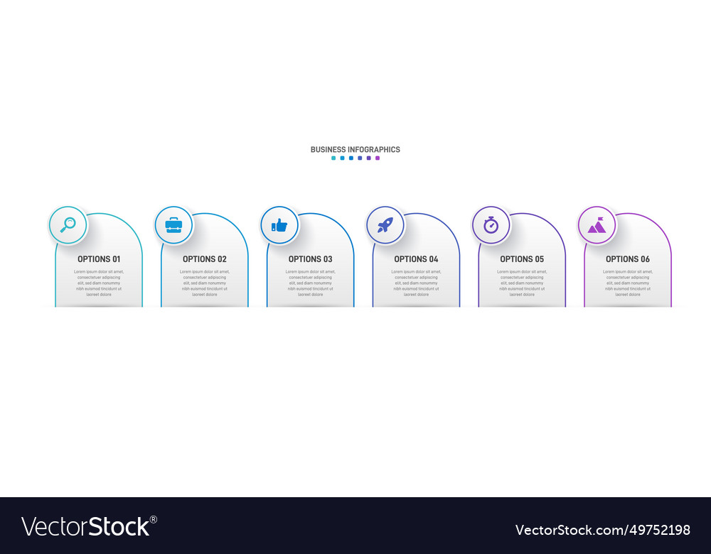 Timeline infographic with infochart modern Vector Image