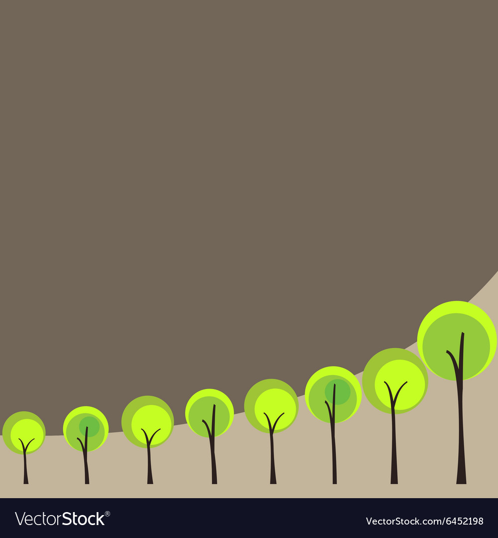 Trees background Royalty Free Vector Image - VectorStock