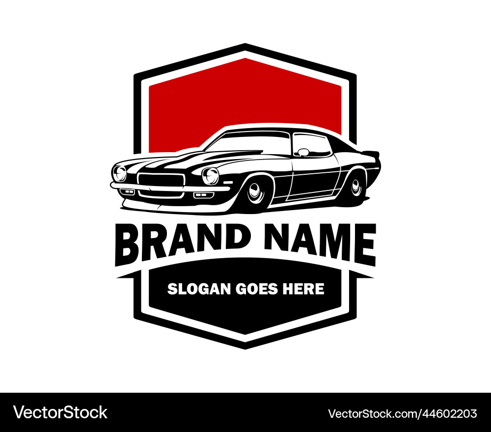 1970 chevy camaro car logo Royalty Free Vector Image