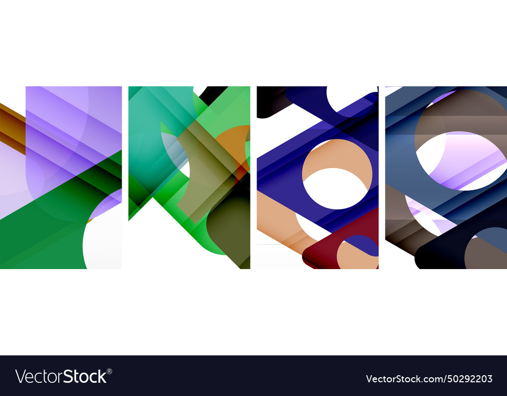 Abstract background set featuring captivating Vector Image