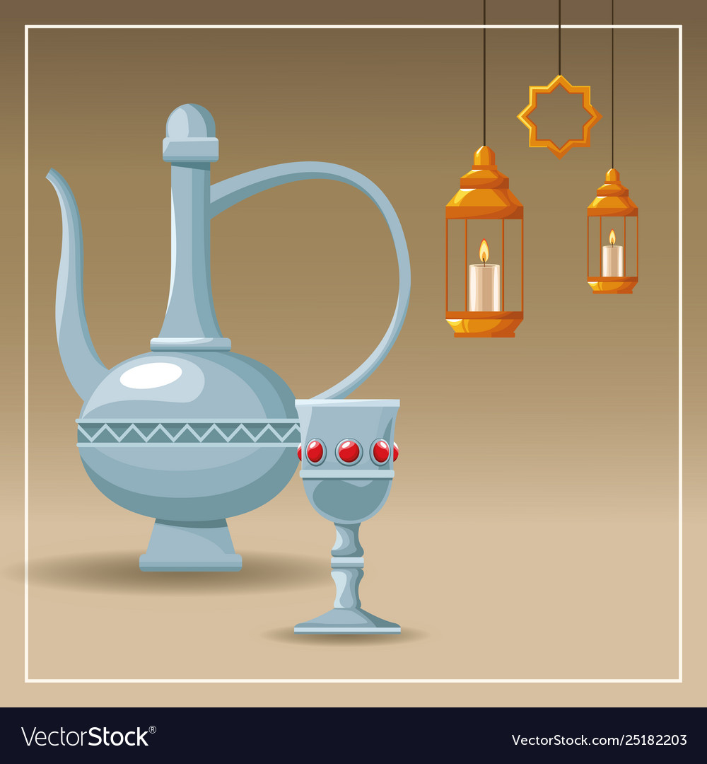 Arabic elements icons Royalty Free Vector Image
