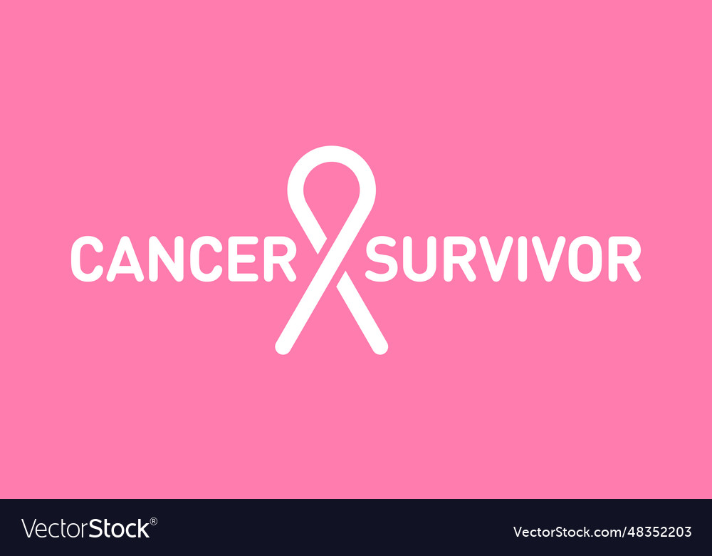 Breast cancer awareness month pink ribbon Vector Image