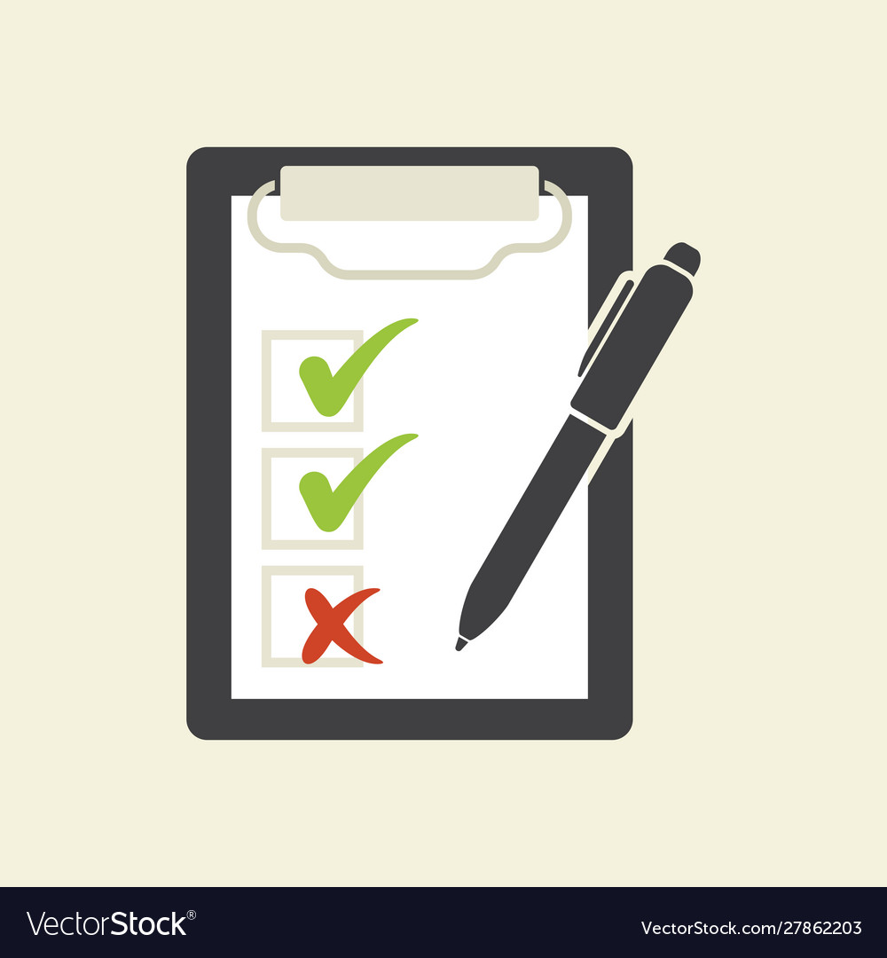 Check list Royalty Free Vector Image - VectorStock