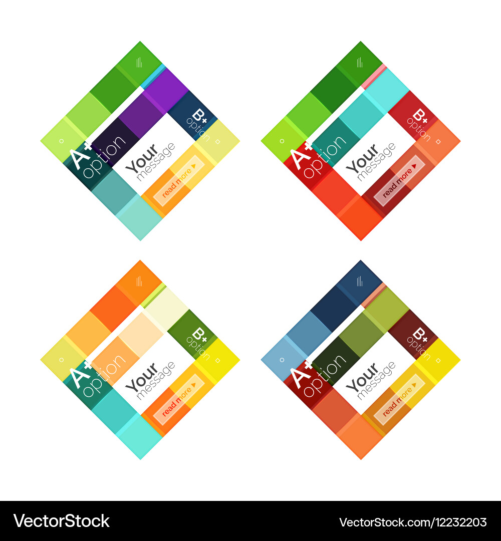 Color stripes infographics templates Royalty Free Vector