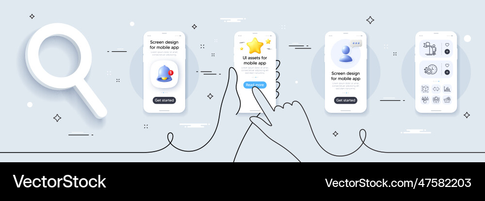 Employee hand delete order and leadership line Vector Image