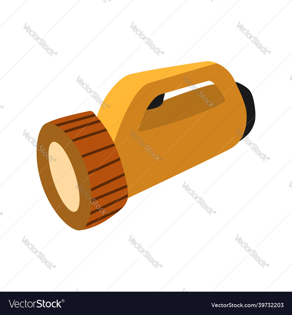 Flat web flashlight design Royalty Free Vector Image