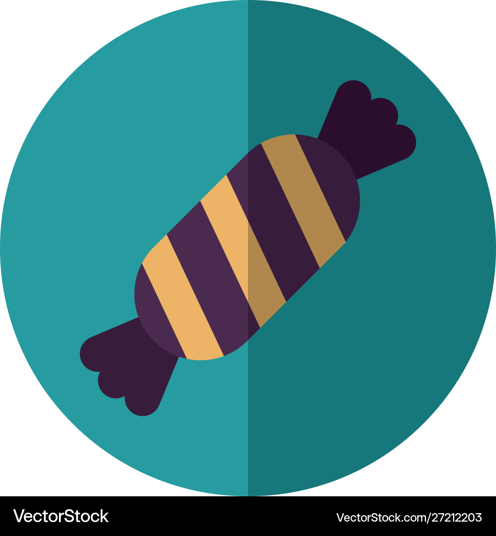 Halloween sweet candy isolated icon Royalty Free Vector
