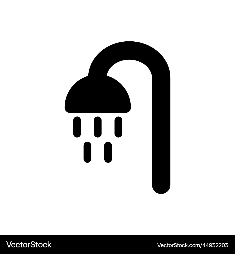 Shower room icon or bathroom icon Royalty Free Vector Image
