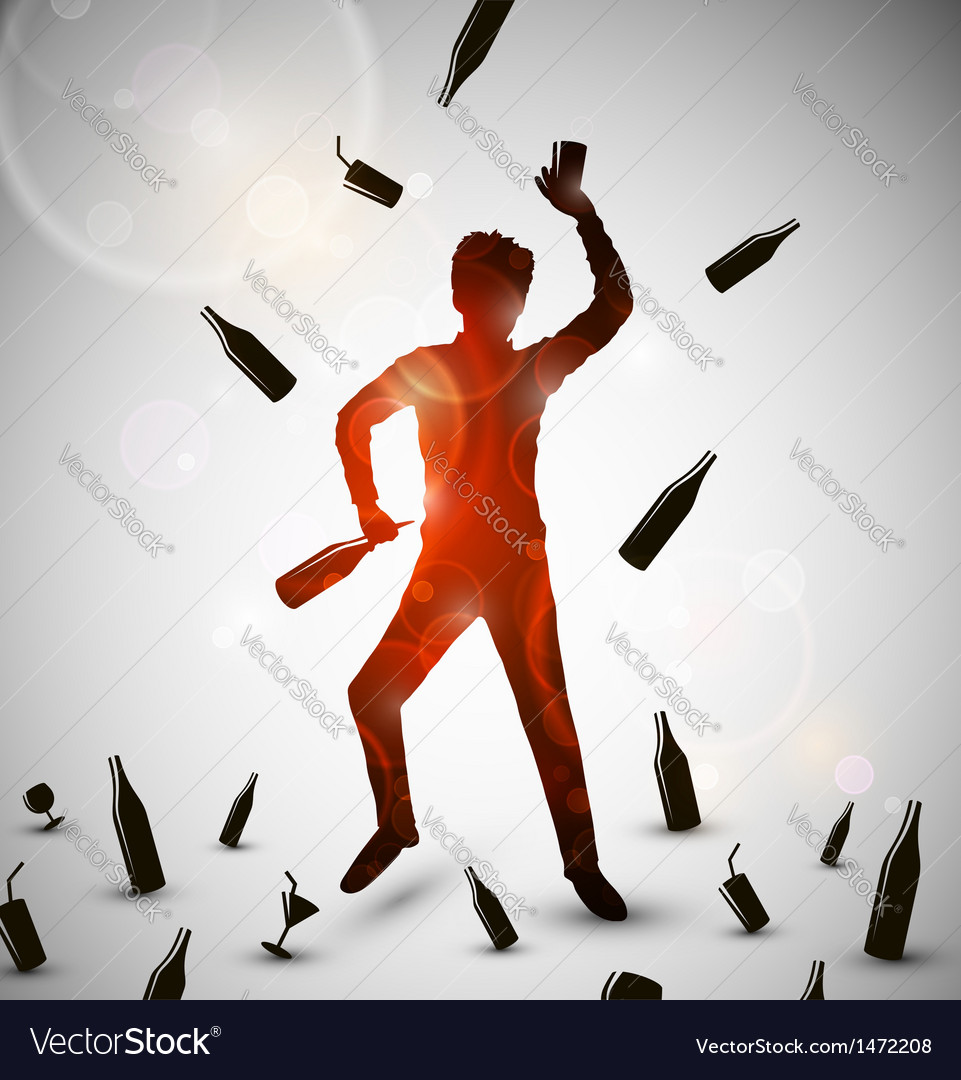 Abstract bartender Royalty Free Vector Image - VectorStock