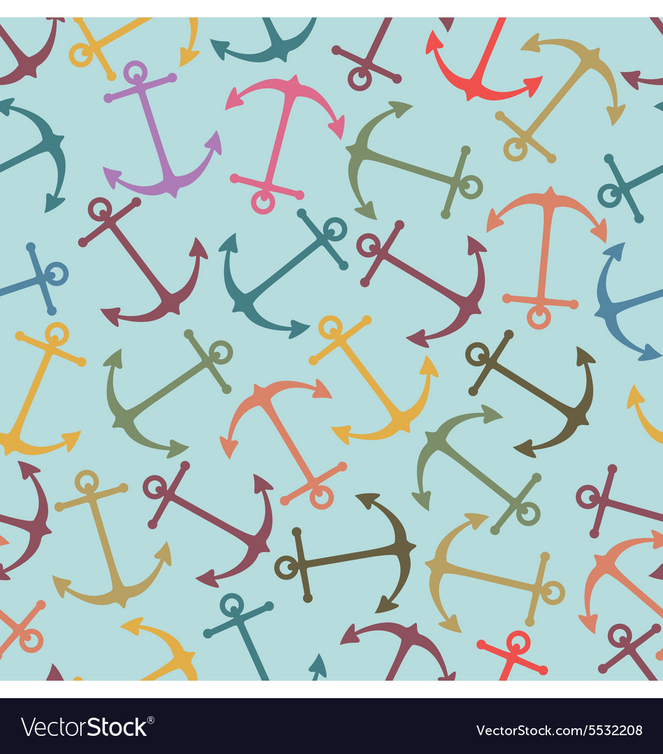Anchor pattern Royalty Free Vector Image - VectorStock