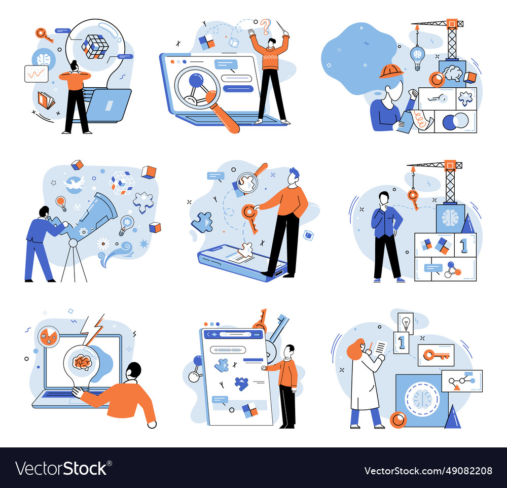 Creative thinking Royalty Free Vector Image - VectorStock