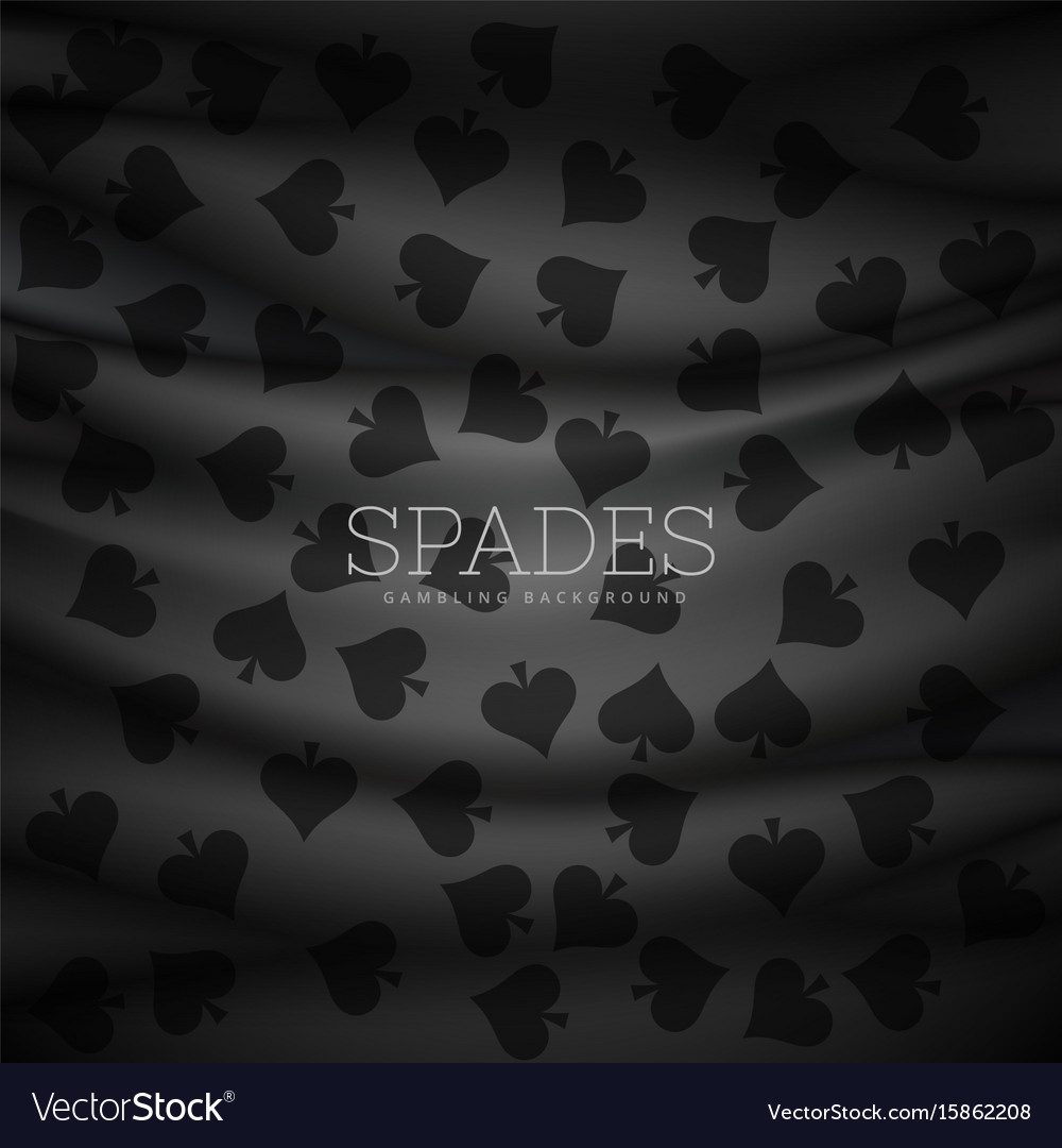 Dark spades pattern background Royalty Free Vector Image