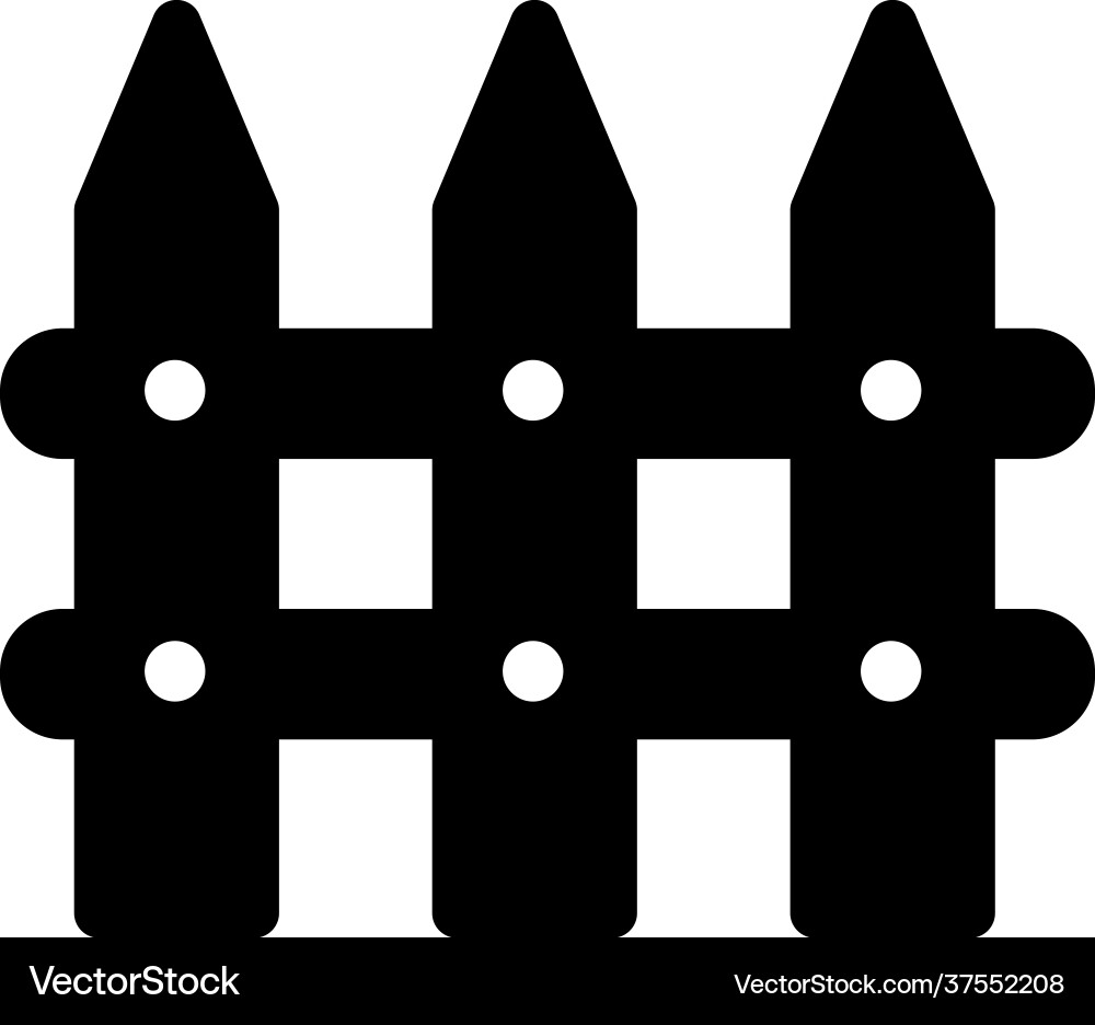 Fence Royalty Free Vector Image - VectorStock