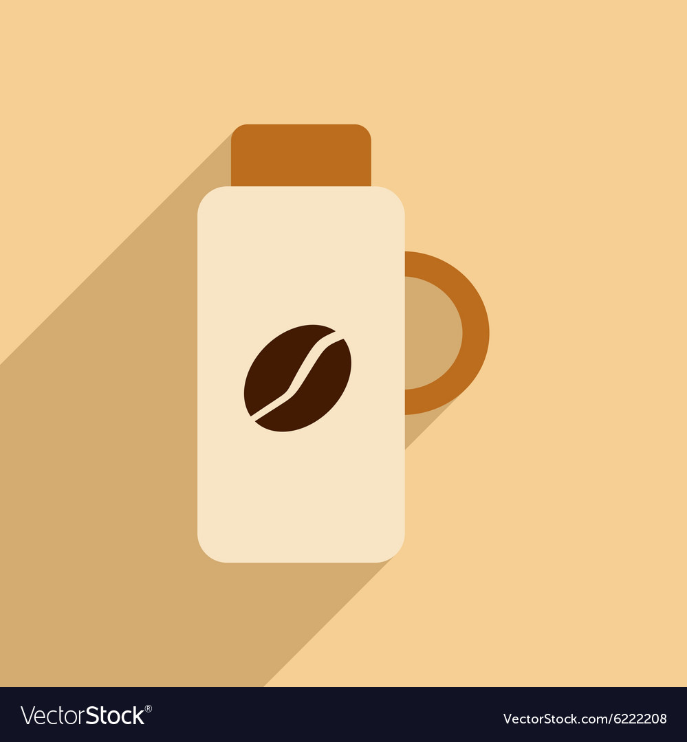 Flat with shadow icon and mobile application Vector Image