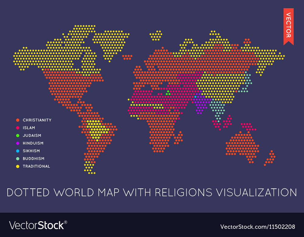 Flat world map infographic Royalty Free Vector Image