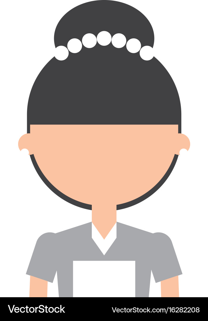 Housekeeper avatar character icon Royalty Free Vector Image