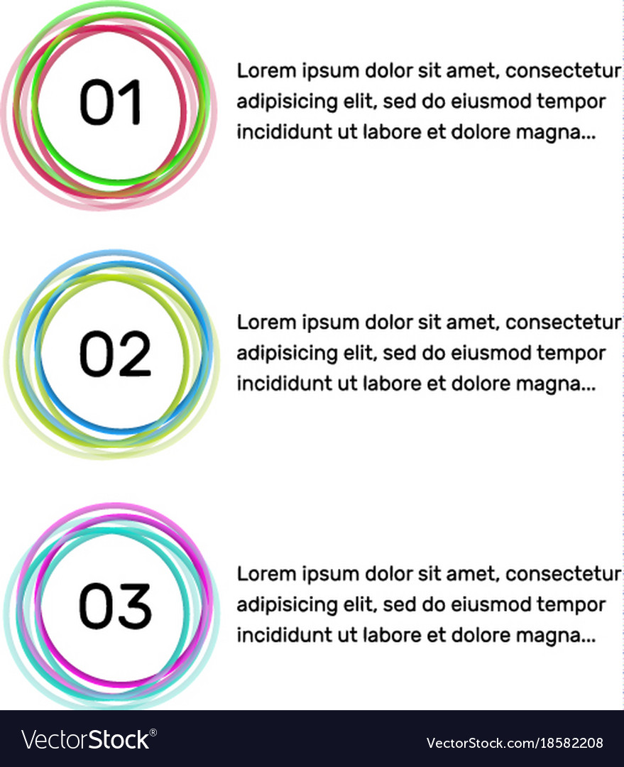 Infographic design elements circle button Vector Image