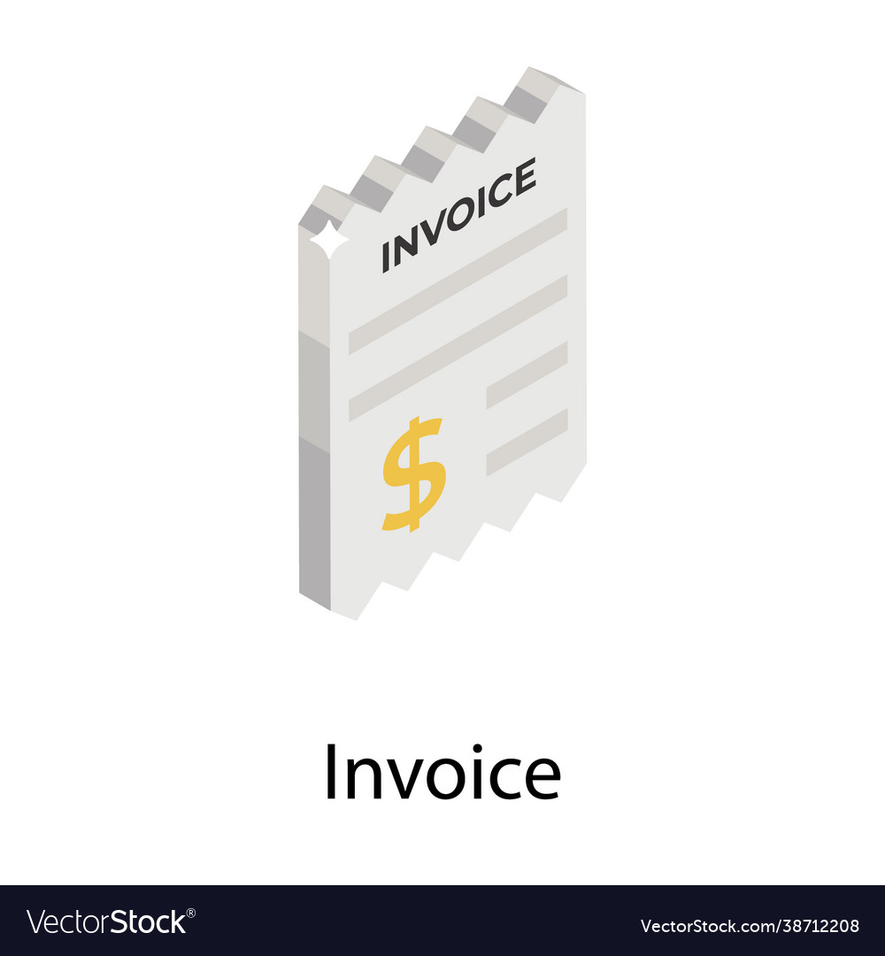 Invoice Royalty Free Vector Image - VectorStock