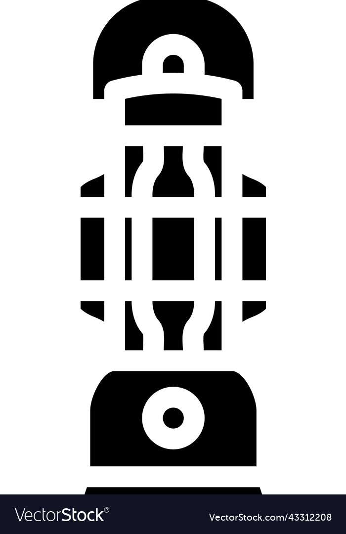 Paraffin lamp glyph icon Royalty Free Vector Image Paraffin lamp glyph icon Royalty Free Vector Image