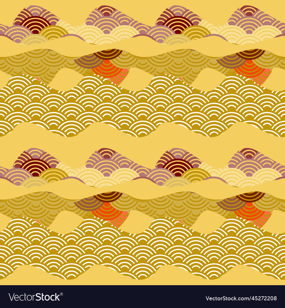 Seamless pattern simple nature background Vector Image