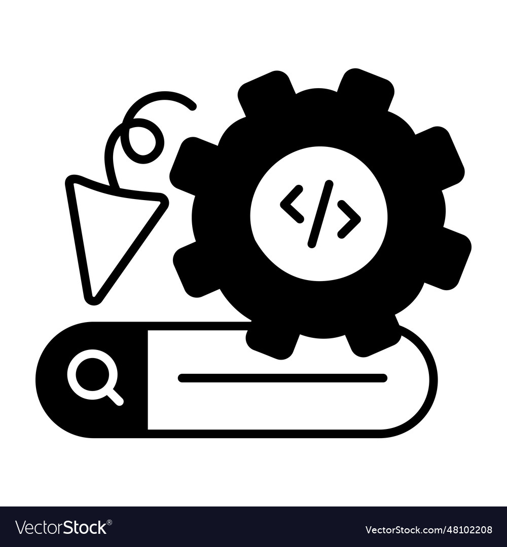 Search code Royalty Free Vector Image - VectorStock