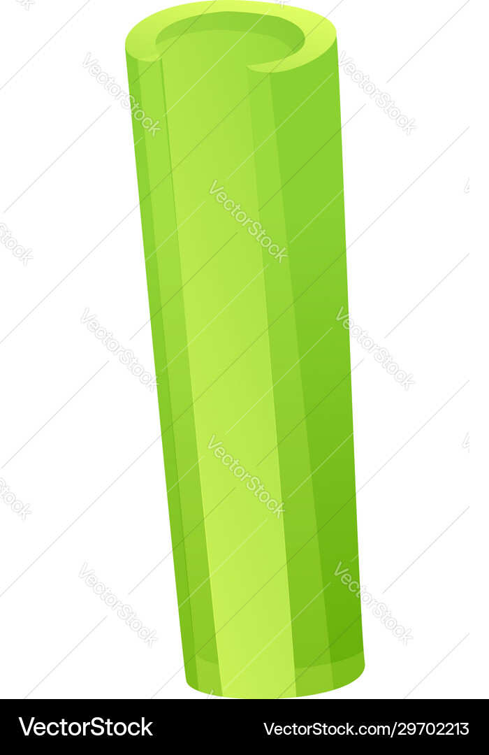 Celery tube icon cartoon style Royalty Free Vector Image