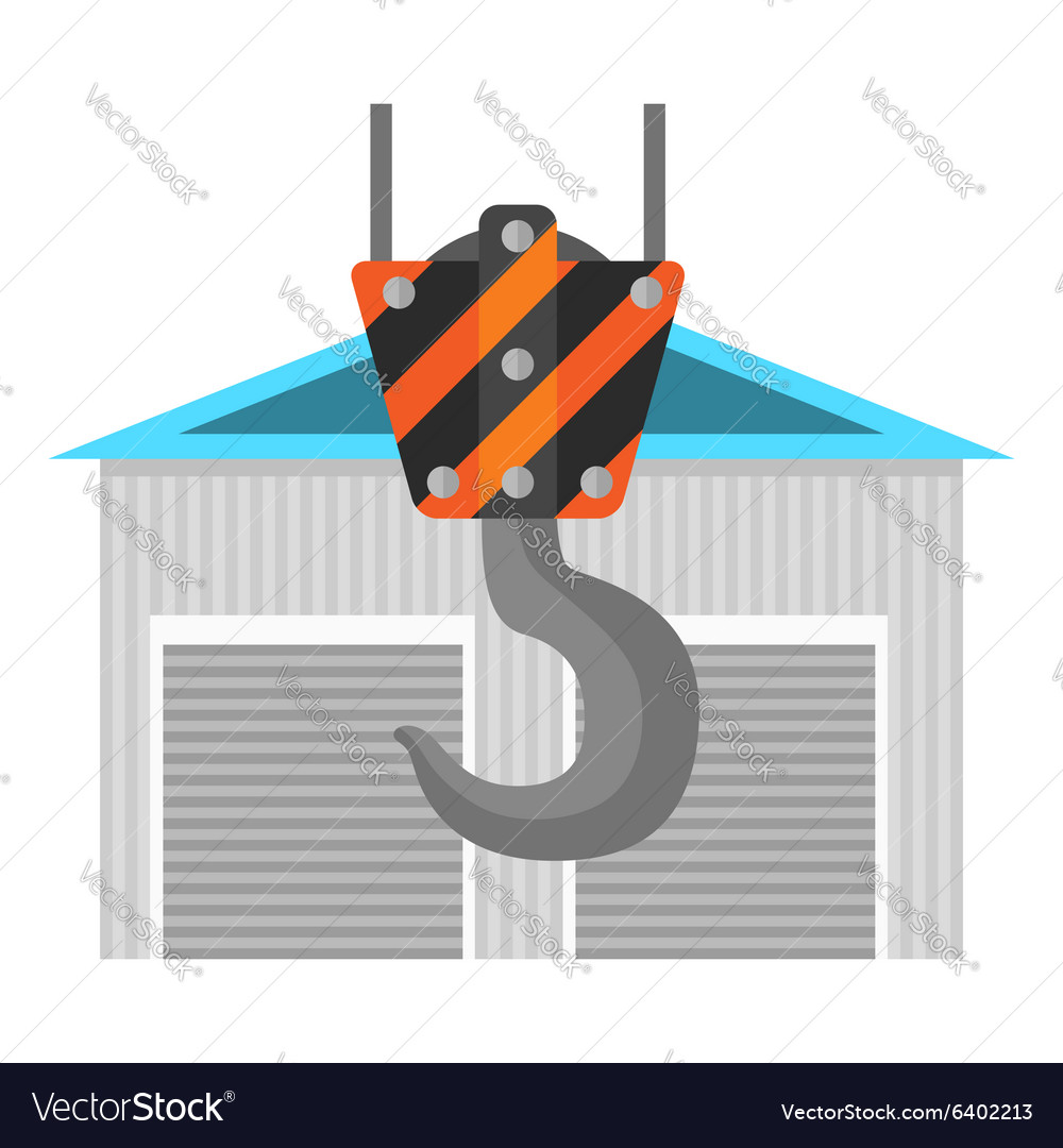 New warehouse flat icon Royalty Free Vector Image New warehouse flat icon Royalty Free Vector Image
