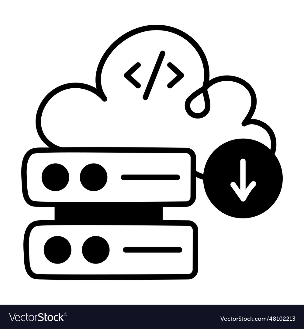 Server programming Royalty Free Vector Image - VectorStock