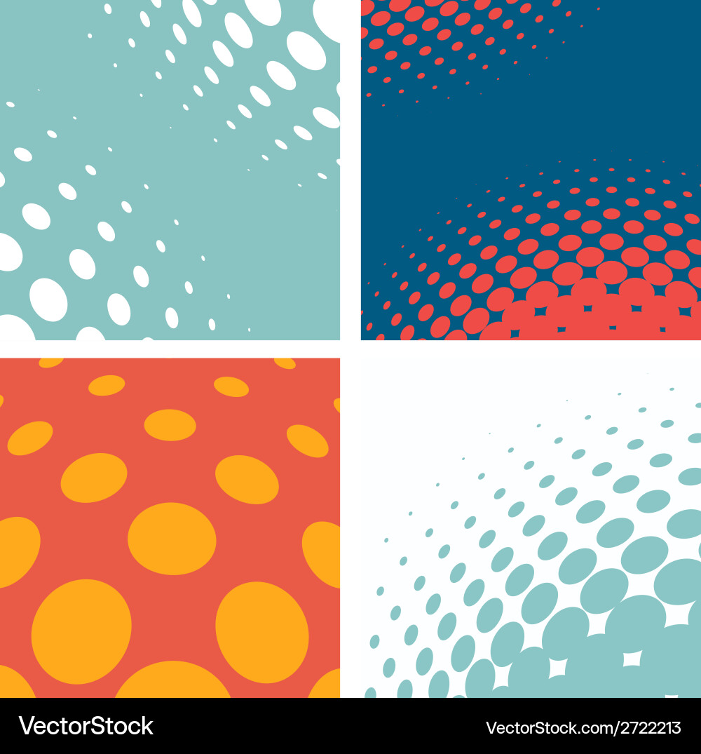 Set of dotted abstract forms Royalty Free Vector Image