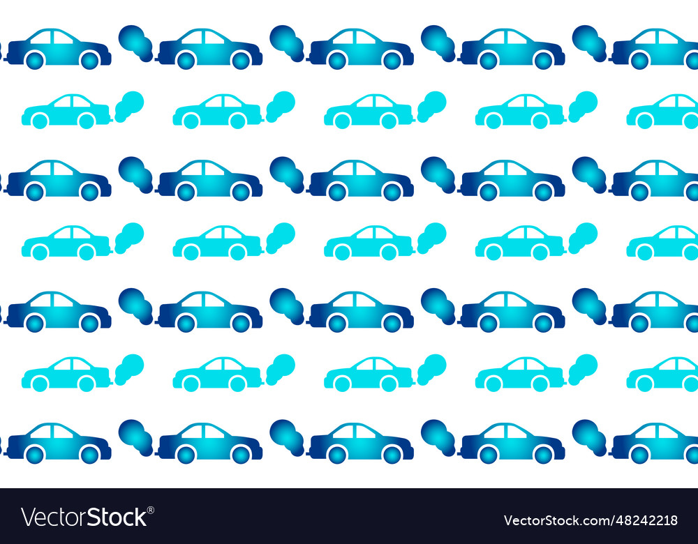Abstract car pollution pattern background Vector Image