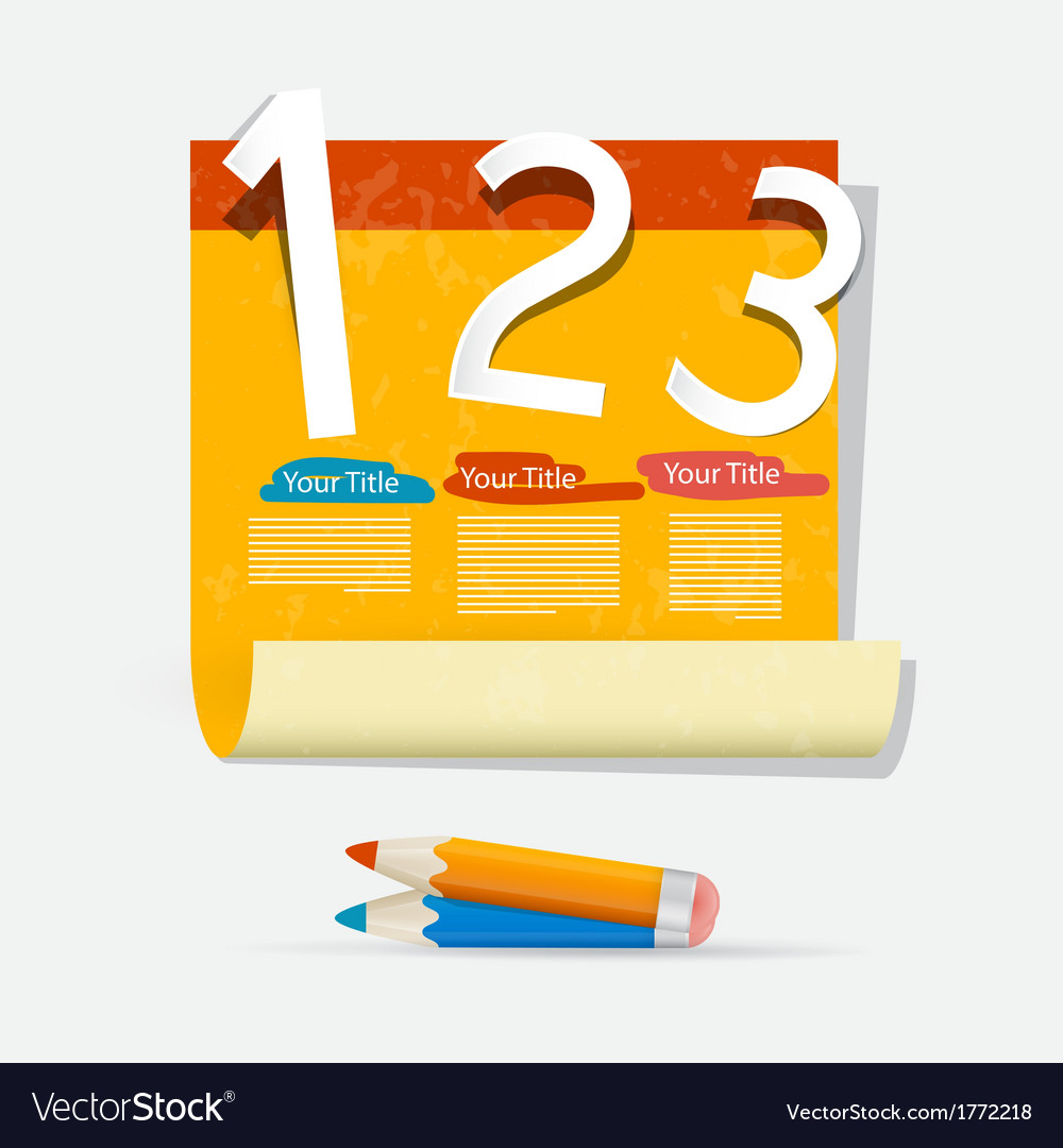 Progress steps for tutorial infographics Vector Image